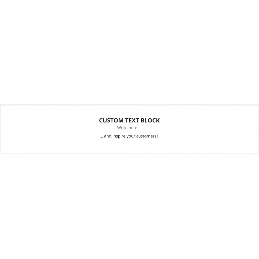 Custom text blocks