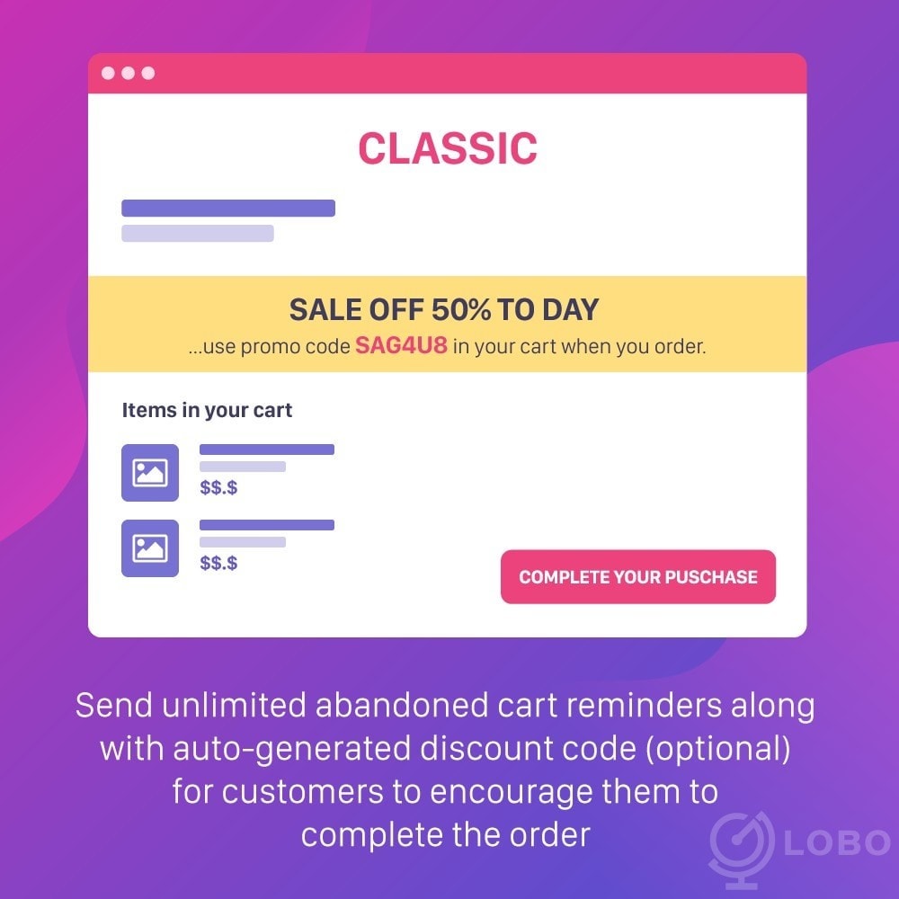 Abandoned Cart Reminder 5 in 1