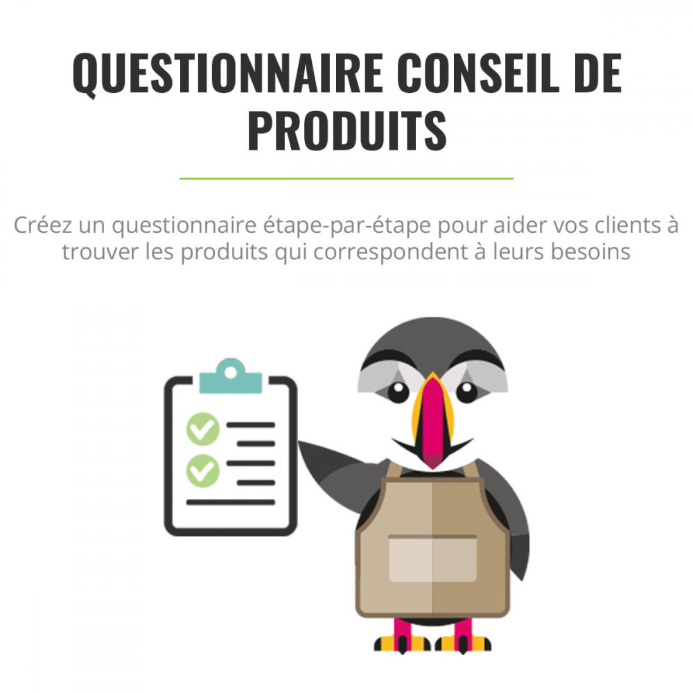 Questionnaire de conseil de produits