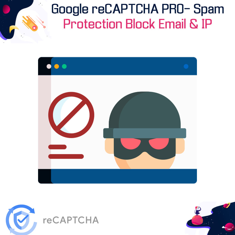 Google reCAPTCHA PRO- Spam Protection Block Email & IP