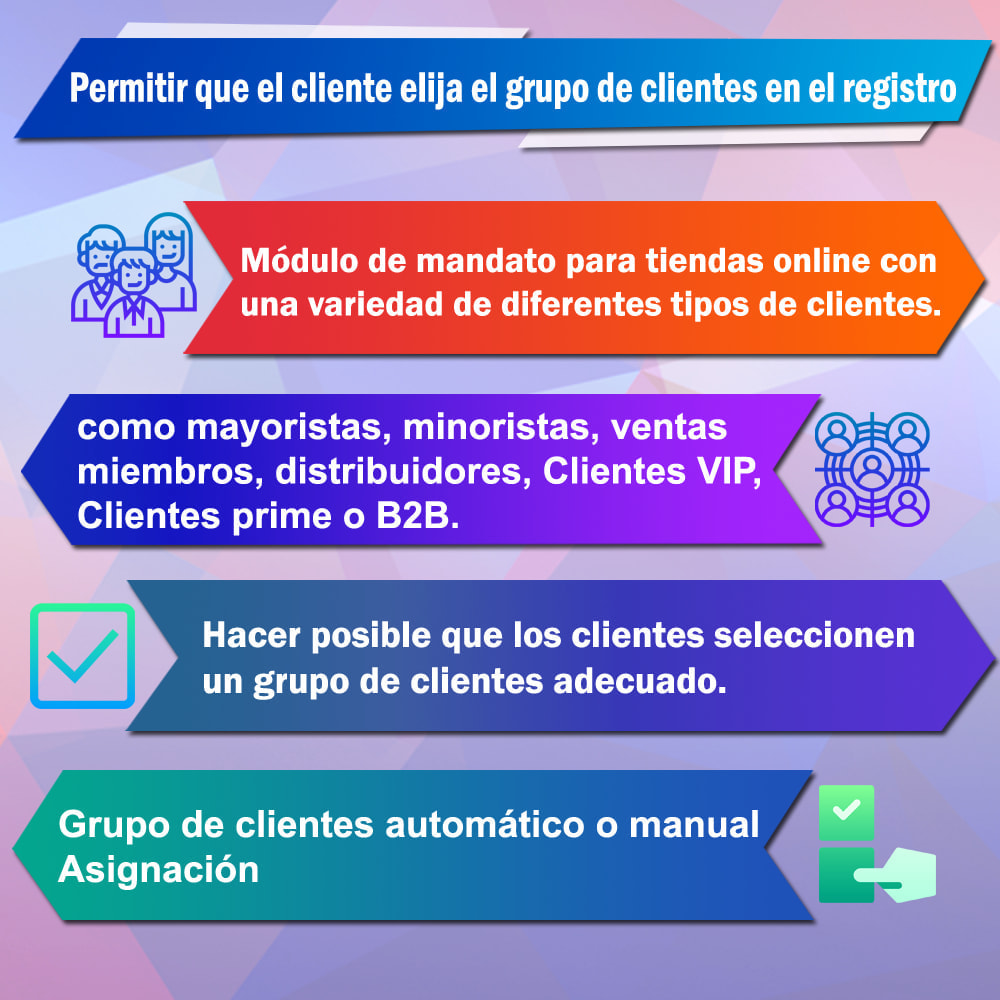 Permitir que el cliente elija el grupo de clients