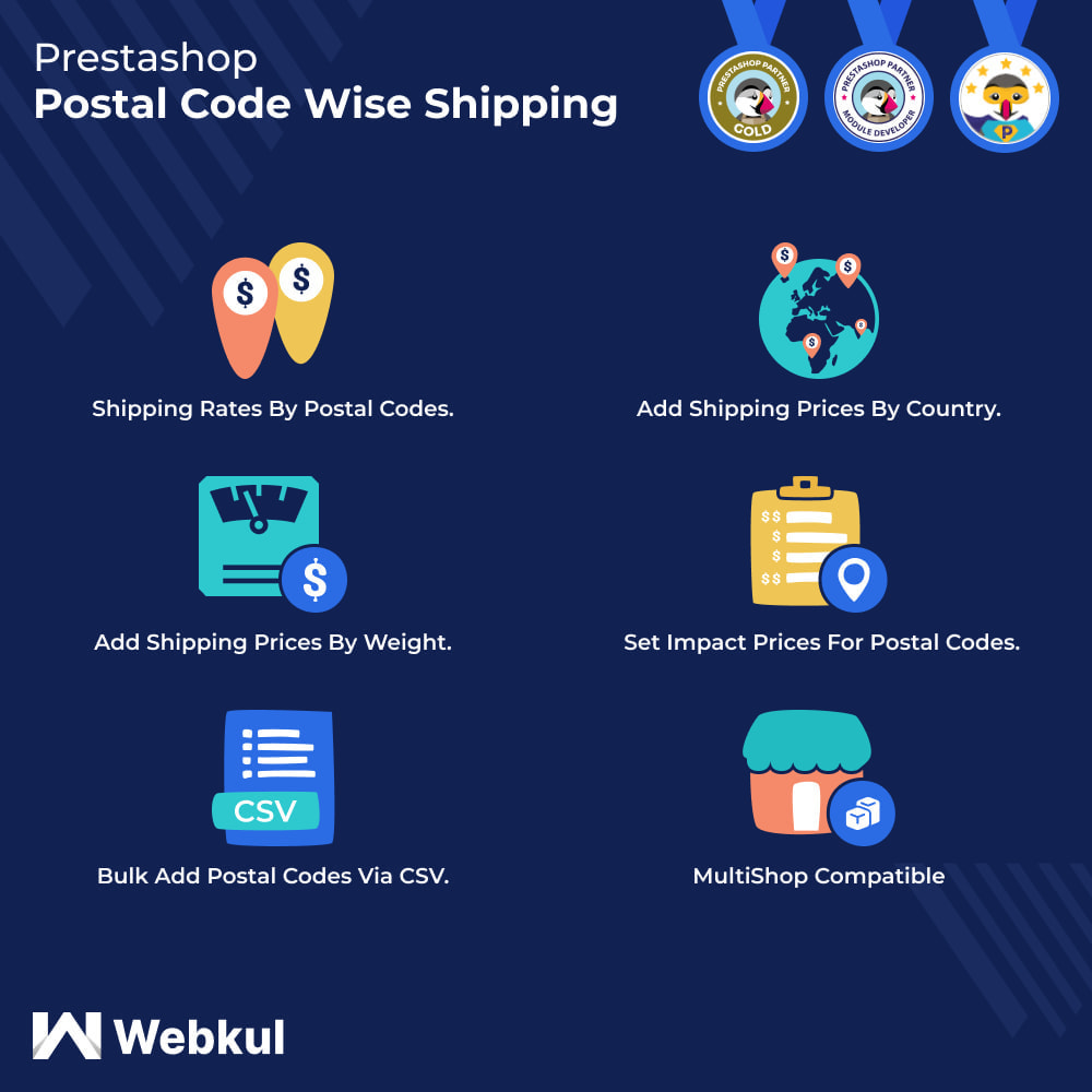 Postal Code Wise Shipping