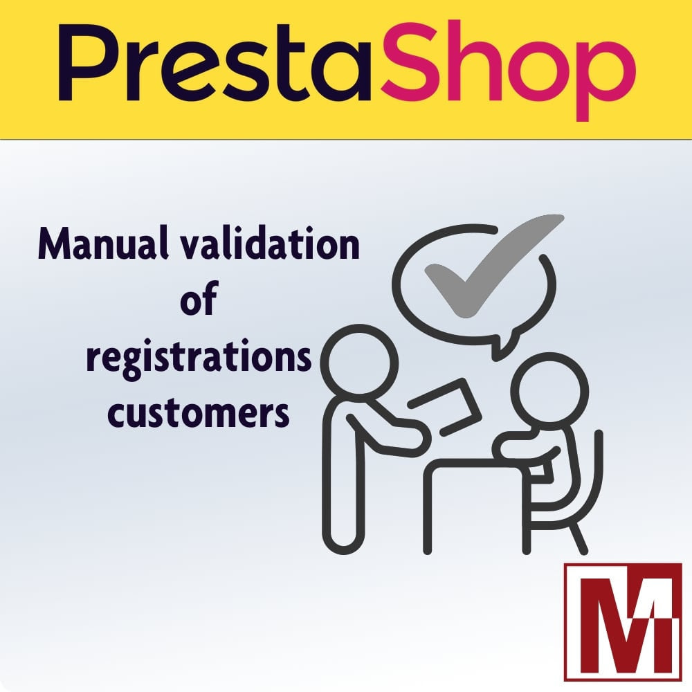 Manual validation of customer registrations B2B