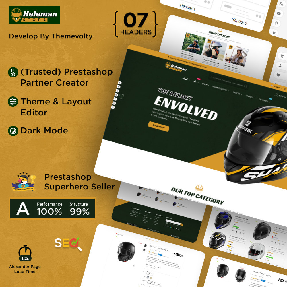 Heleman helmet–Mega Shop