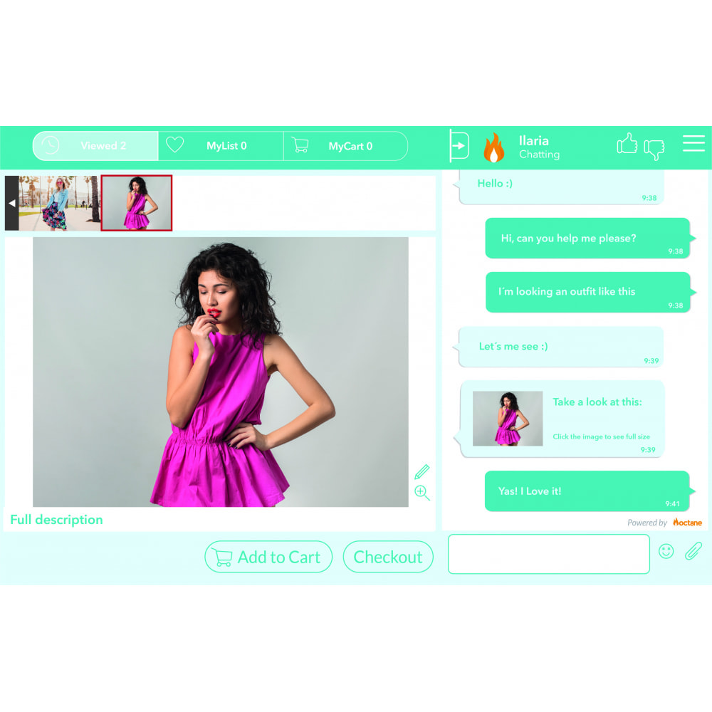 Oct8ne - Chat visual