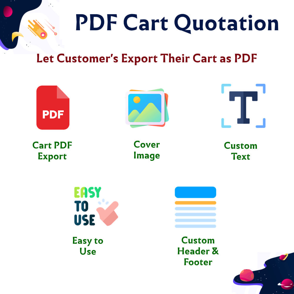PDF Cart Quotation | Cart to PDF | Email Cart PDF