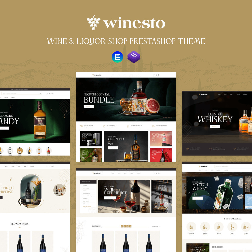 Winesto Elementor - Wine & Liquor Shop Theme