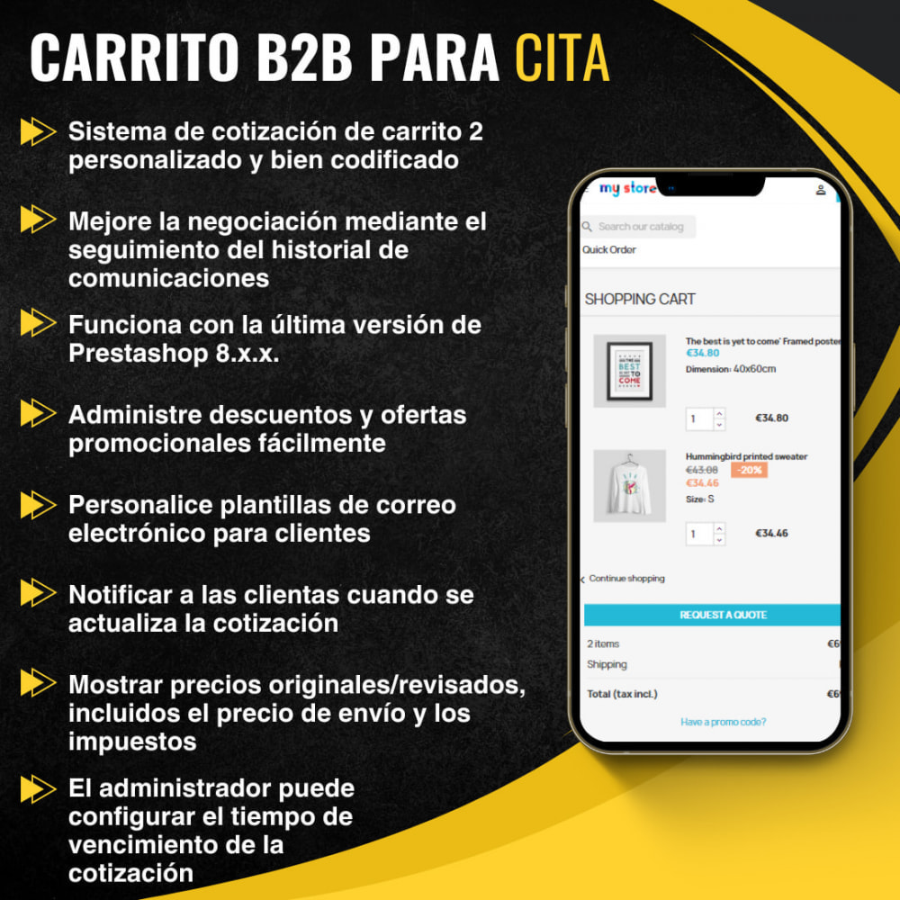 Carrito para cotizar | Gestor de Cotizaciones B2B