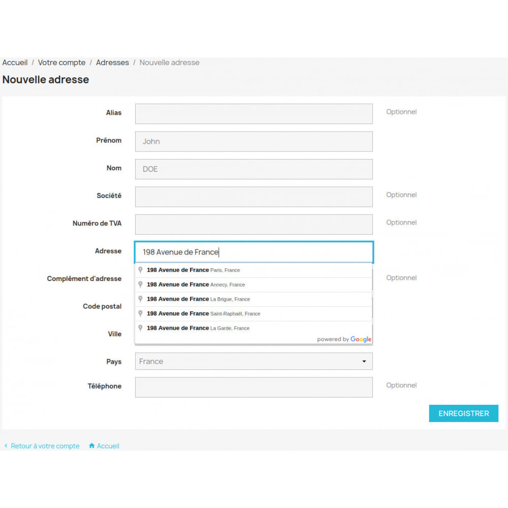 Address Autocomplete - Address autofill with Google