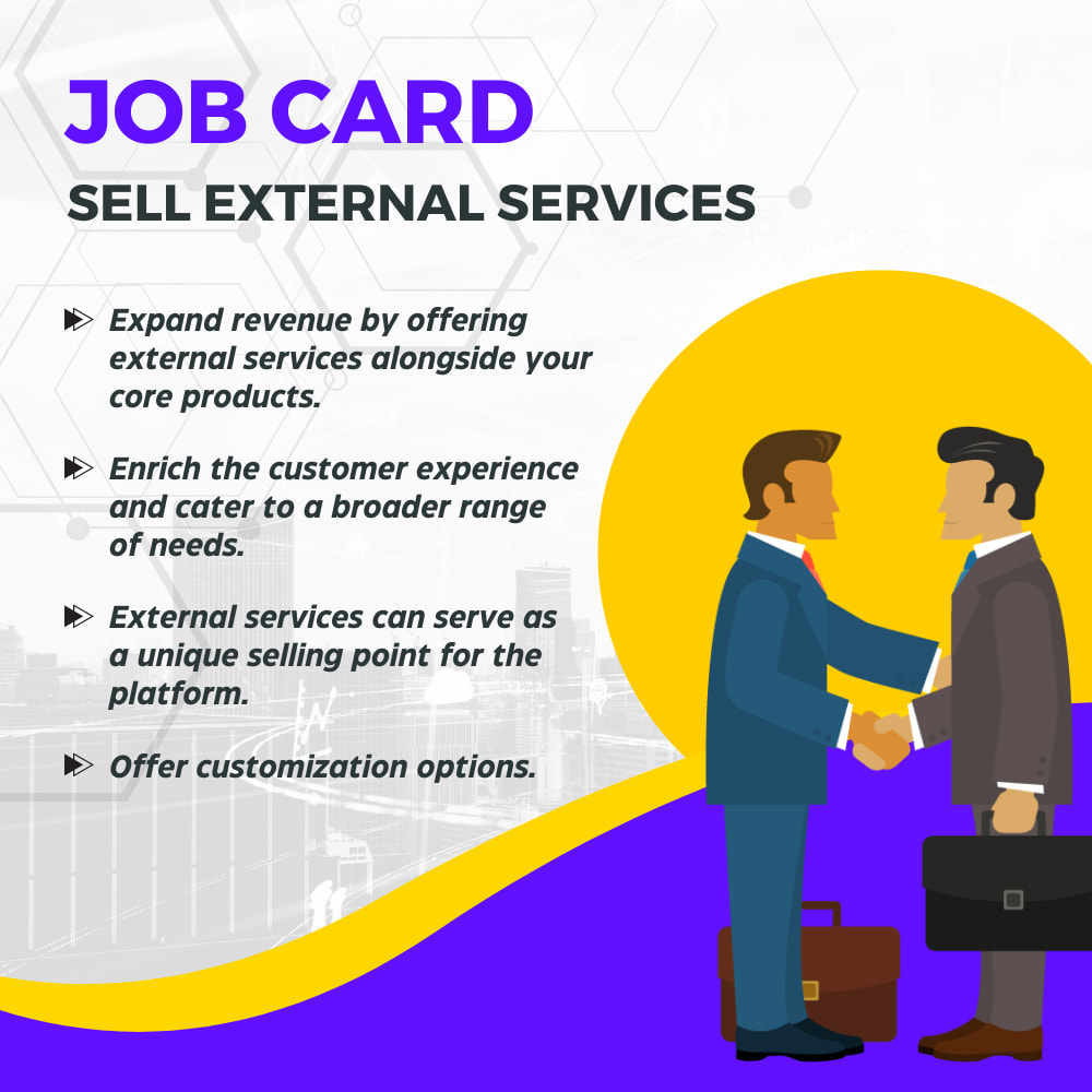 Sell External Custom Services | Job Card – B2B