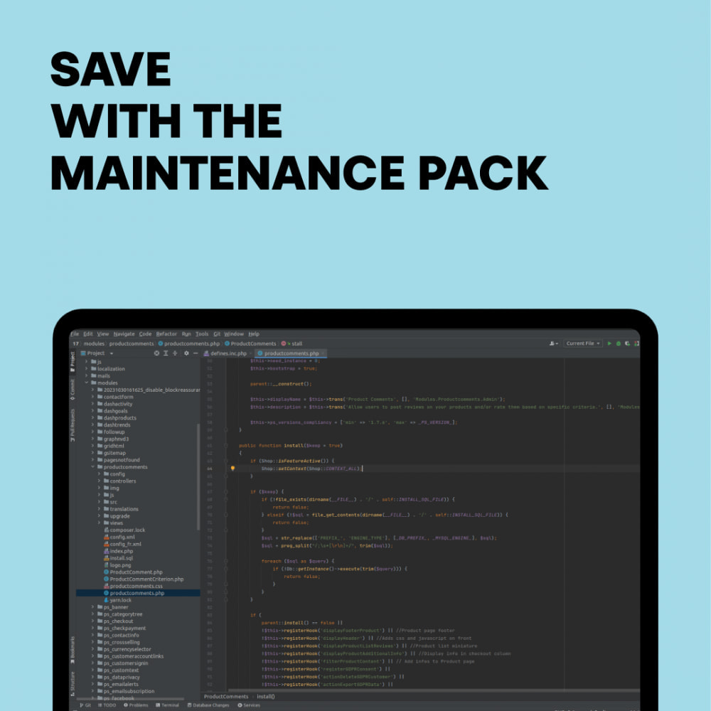 PrestaShop Maintenance Pack