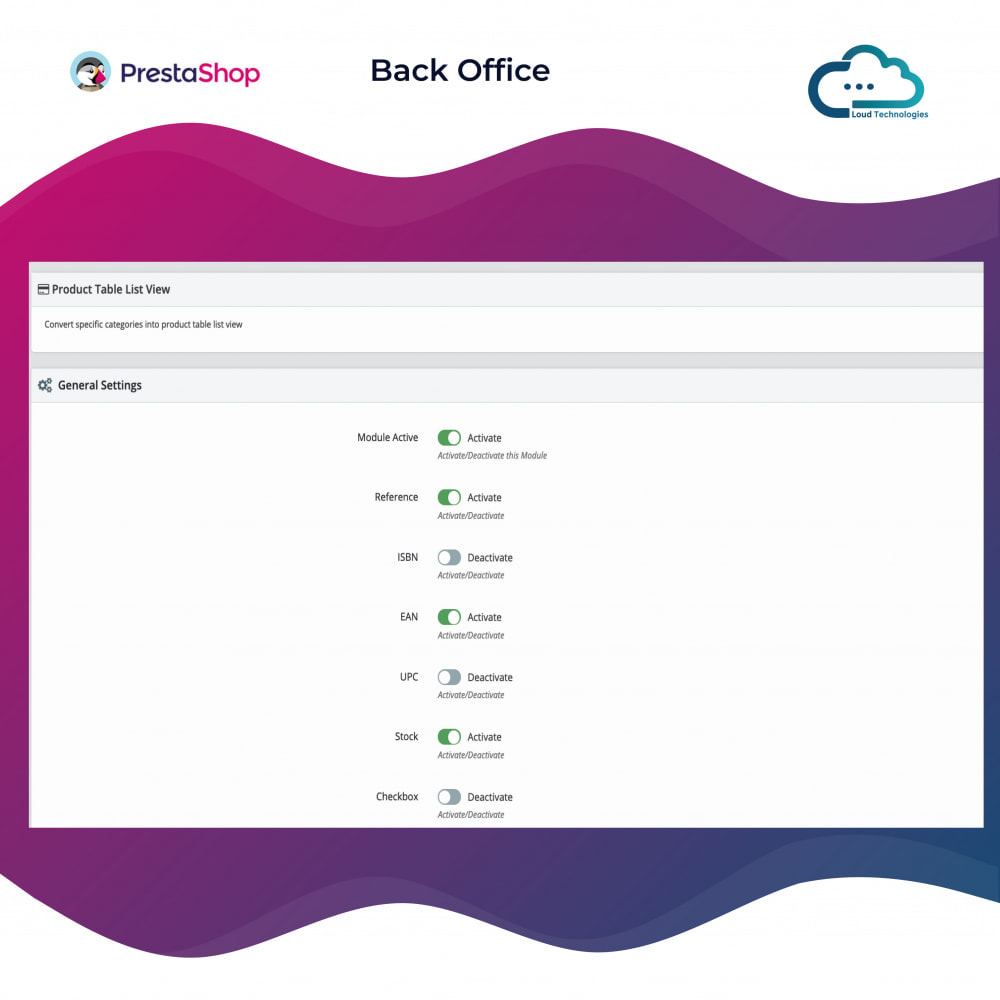 Product Table List View Pro