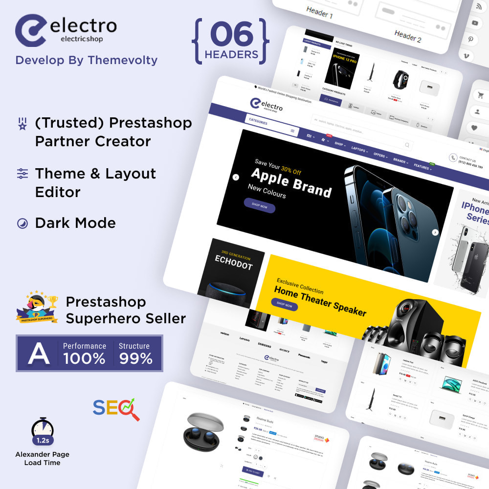 Electro Electronic HighTech Marketplace MegaStore