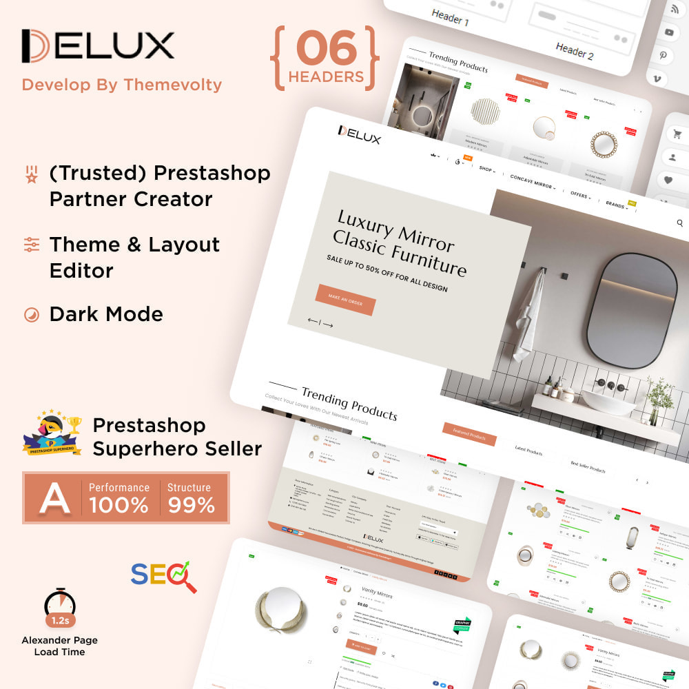 Delux Mirror Interior Home Design Super Store