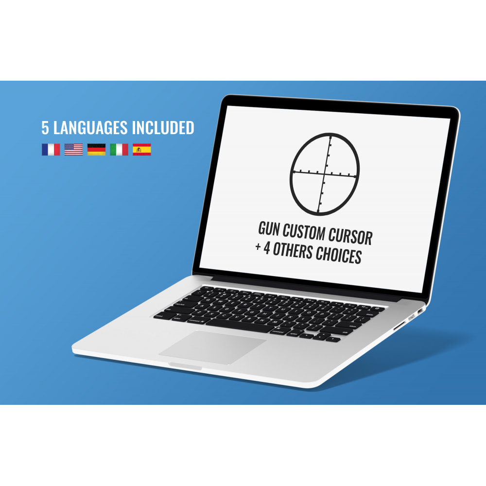 Mouse Cursors : 1 Target (GUN) and 4 other custom