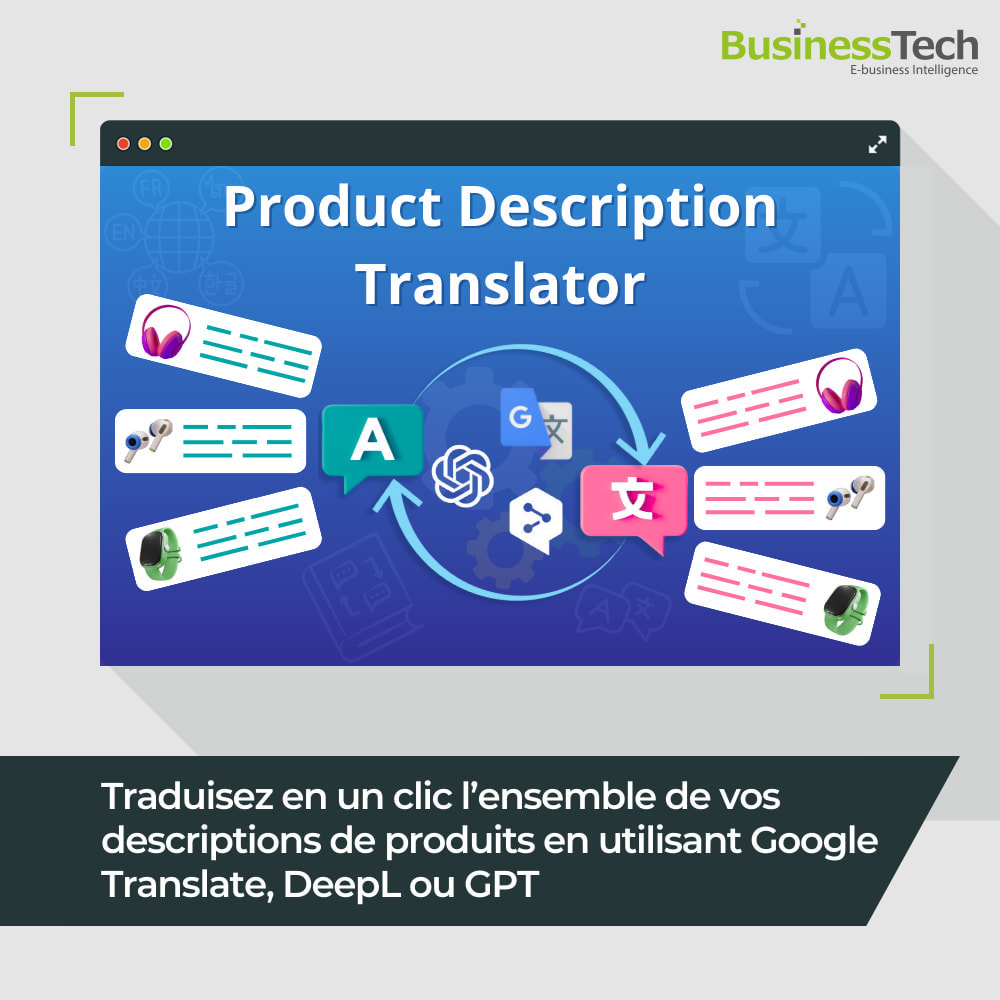 Translations - Traduire avec Google Translate Deepl GPT