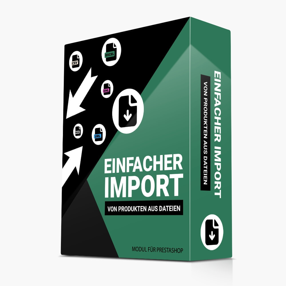 Import von Produkten: CSV, EXCEL, XML, JSON, URL