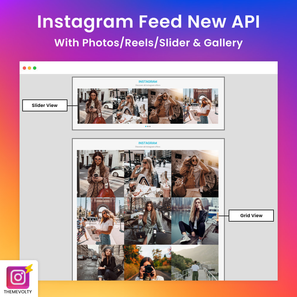 Instagram Feed API & Photos Reels Slider Gallery | SEO