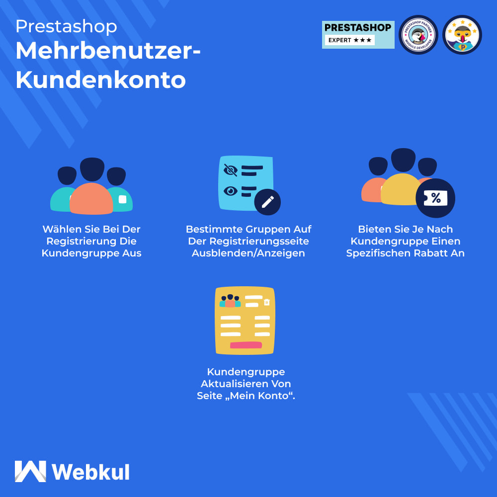 Mehrbenutzer Kunde Konto | B2B-Client