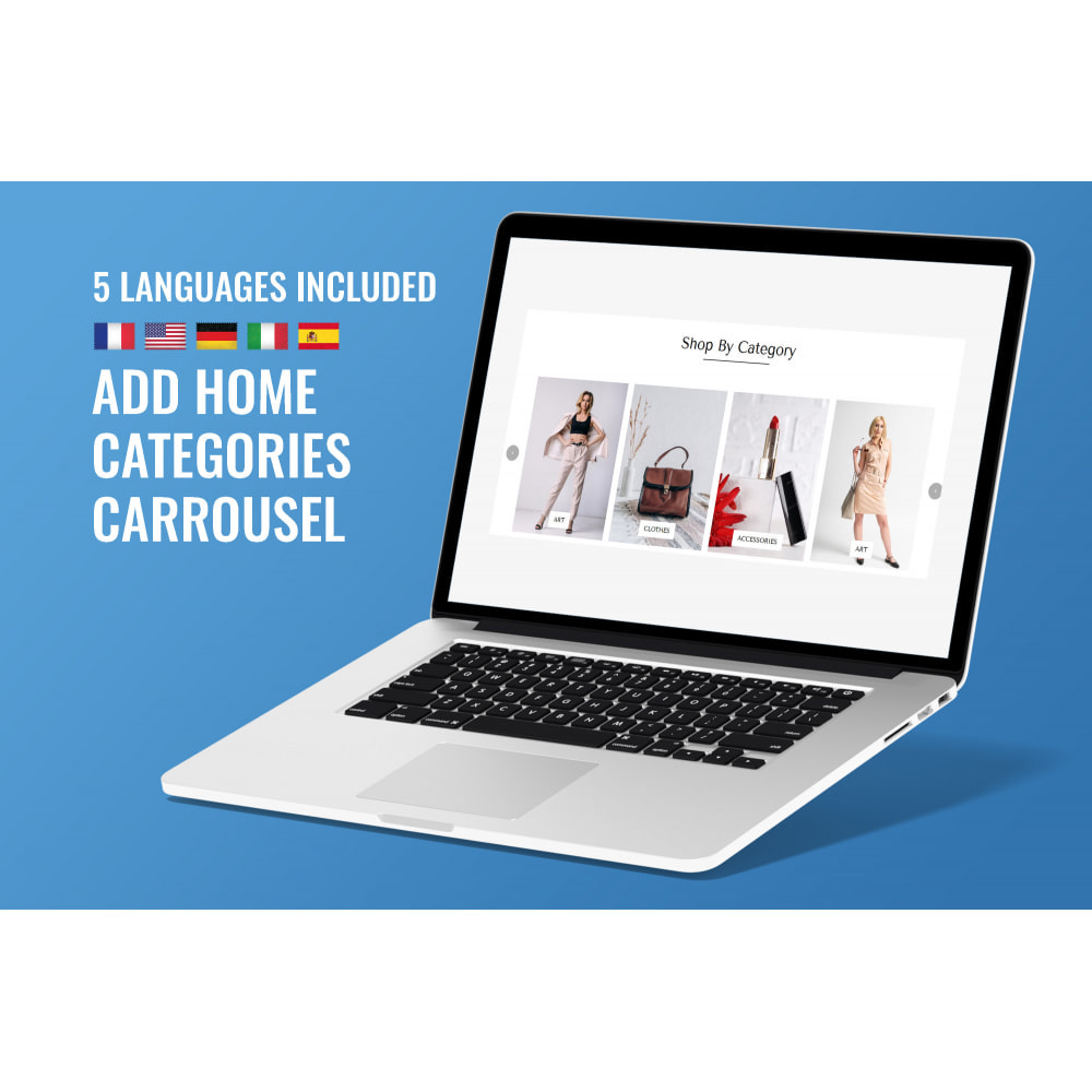 Categories Carousel on Home Page