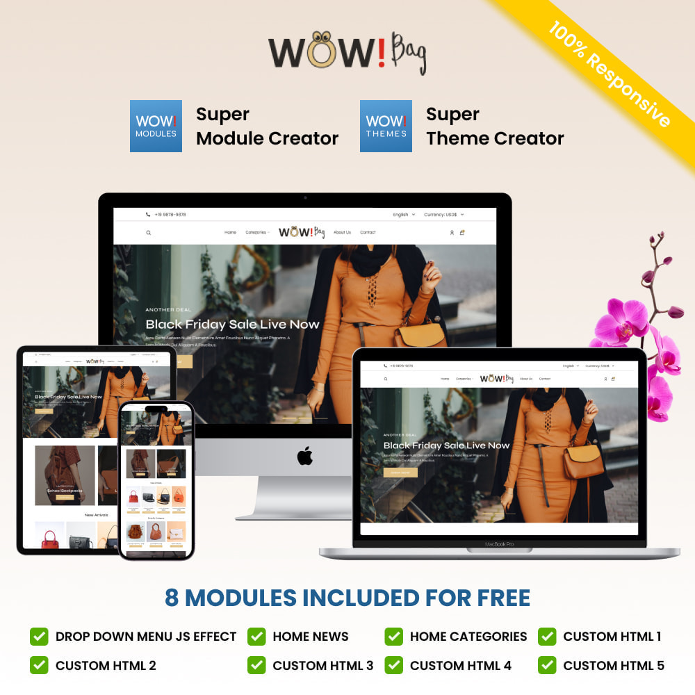 New 2025 Wow! Bag Accessories Premium Theme