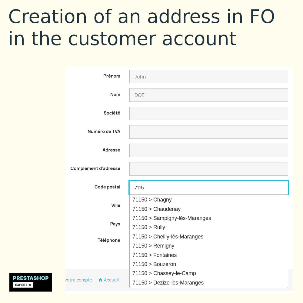 City Autocomplete - Address autofill