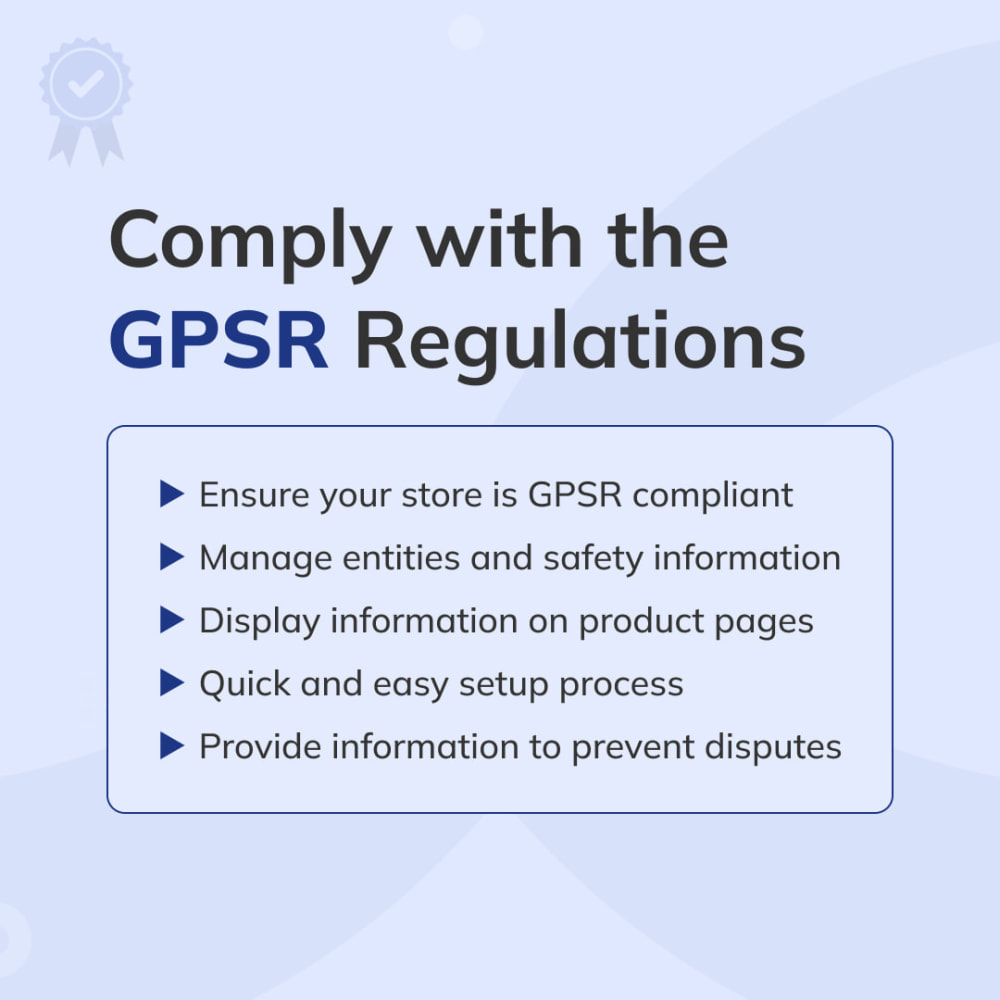 GPSR Compliance Pro - EU Product Safety Regulation Law