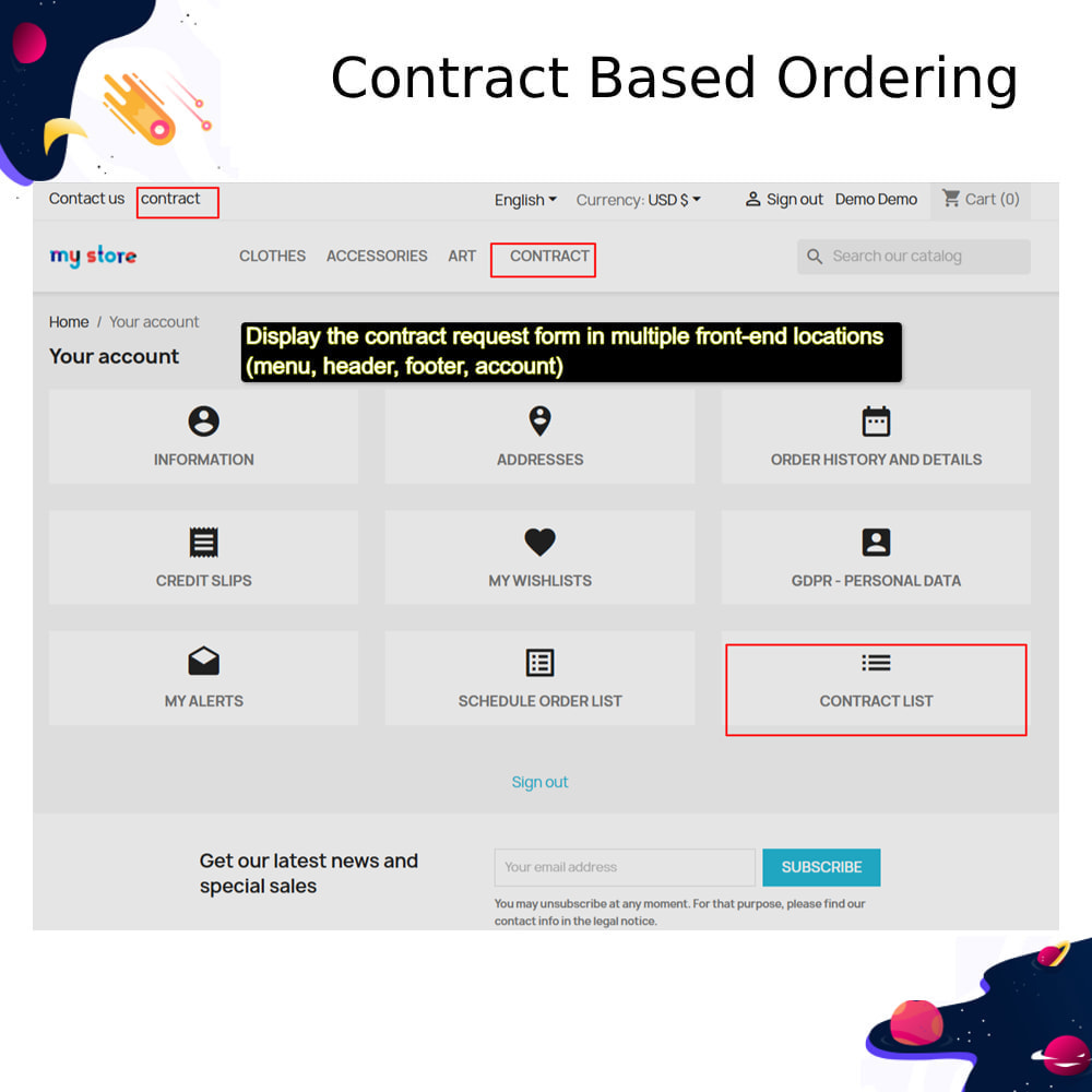B2B Contract Based Ordering