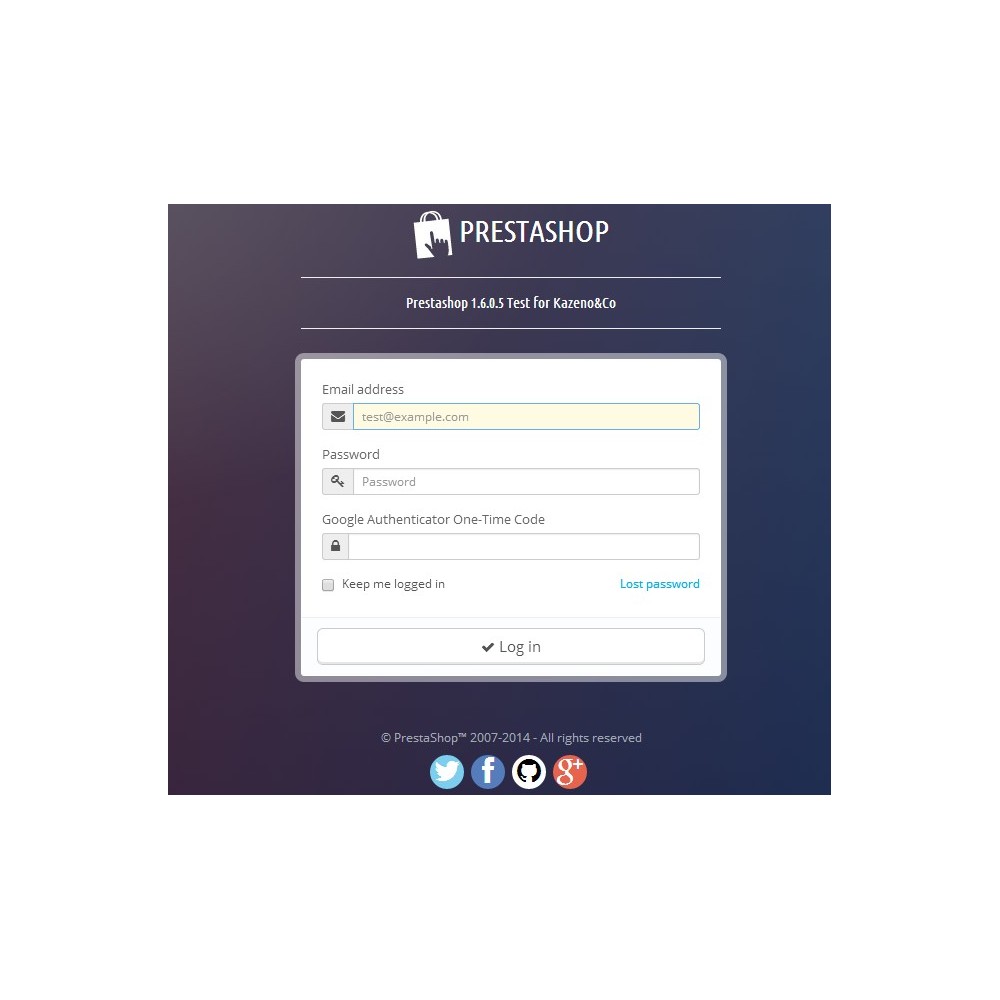 Google Authenticator Two-Factor Back Office Security