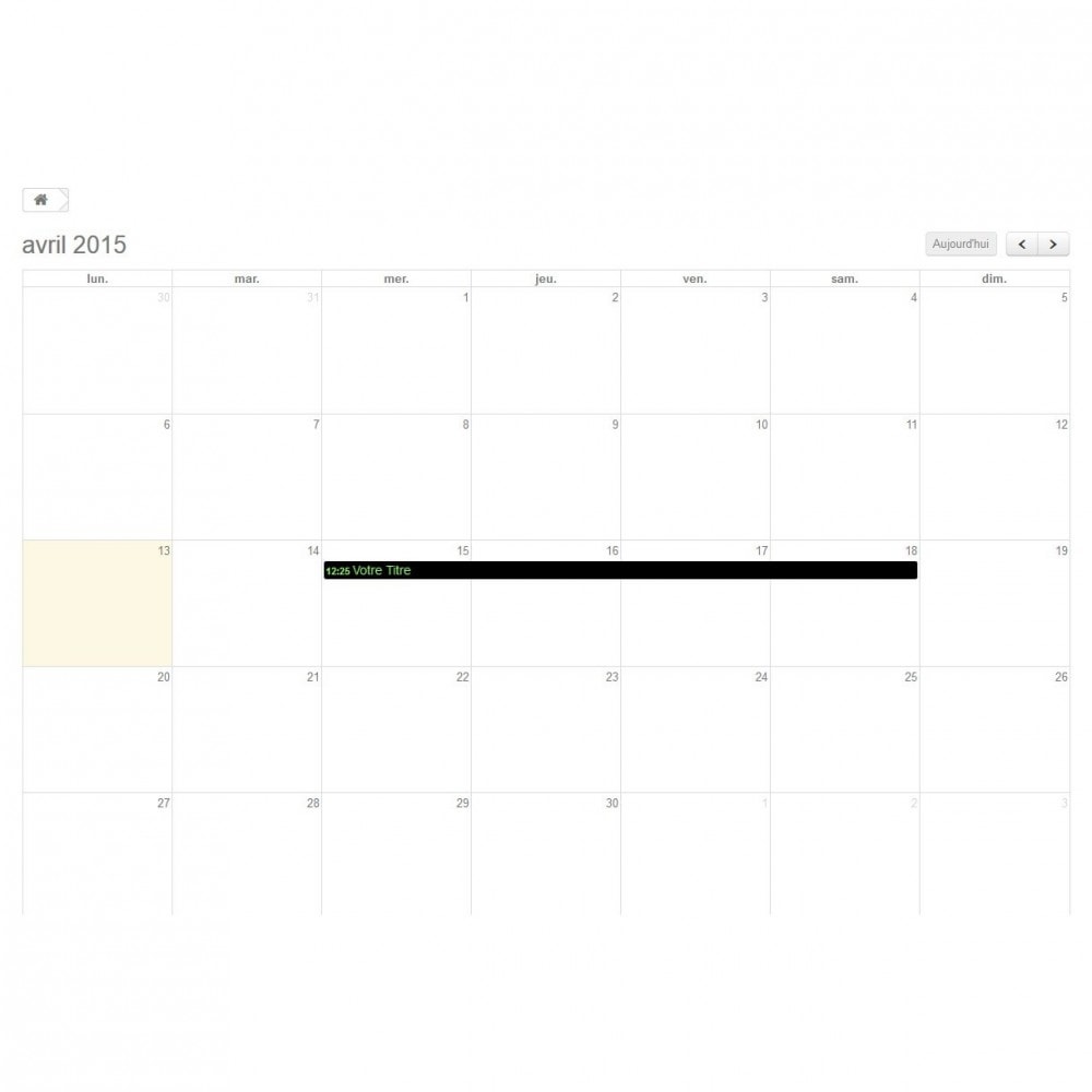 Dynamic Events Calendar