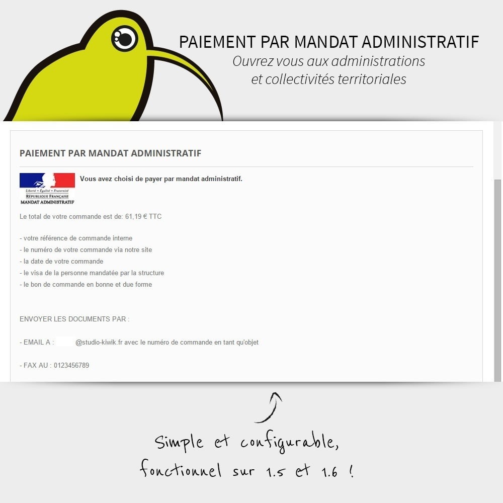 Paiement par mandat administratif